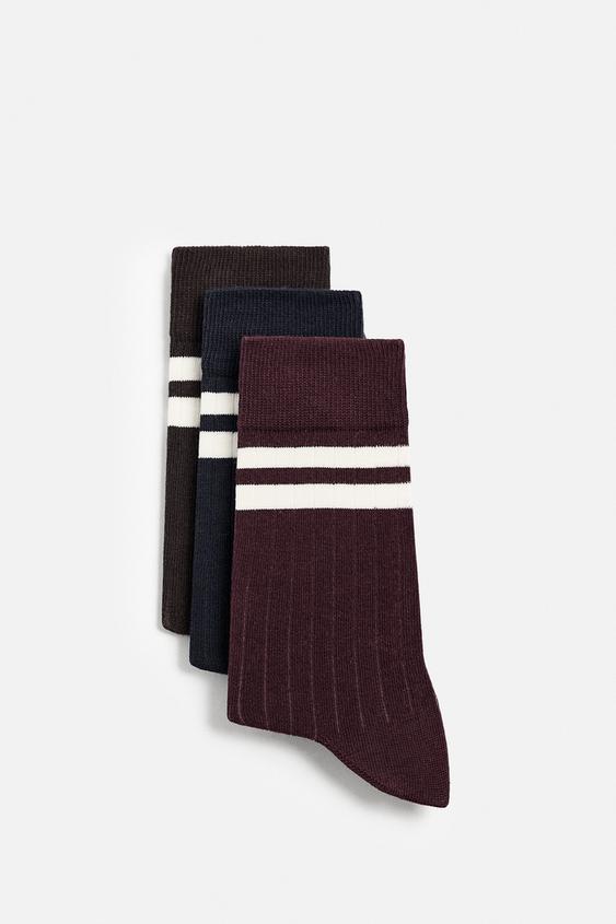 3-PACK OF STRIPED SOCKS - various | ZARA Mexico