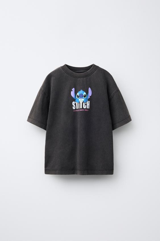 T-SHIRT ESTAMPADO LILO & STITCH © DISNEY - Cinzento-antracito | ZARA ...