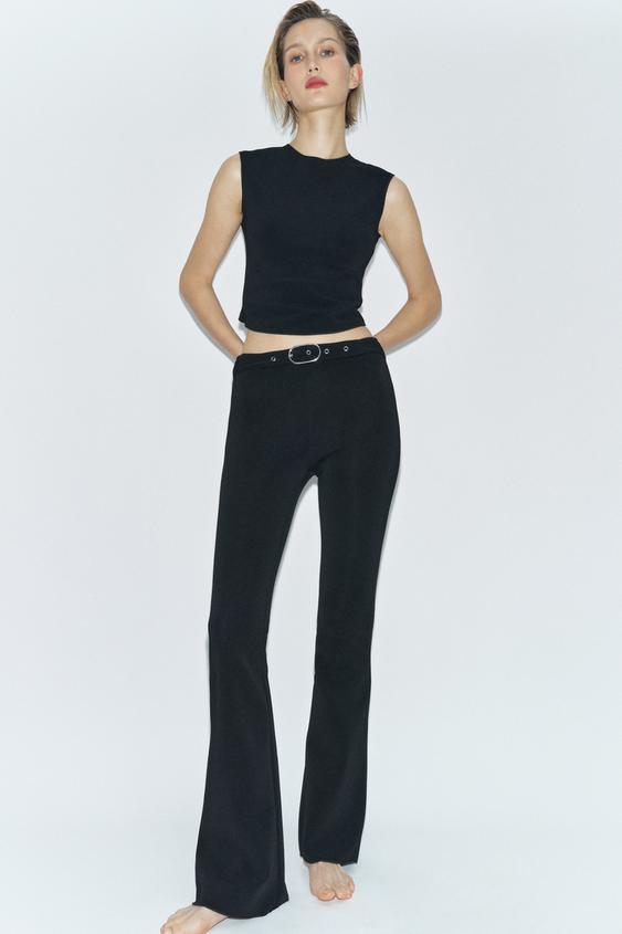 ΠΑΝΤΕΛΟΝΙ Flare Stretch ΣΜΙΛΕΥΤΙΚΟ Μαύρο Zara Greece Ελλαδα