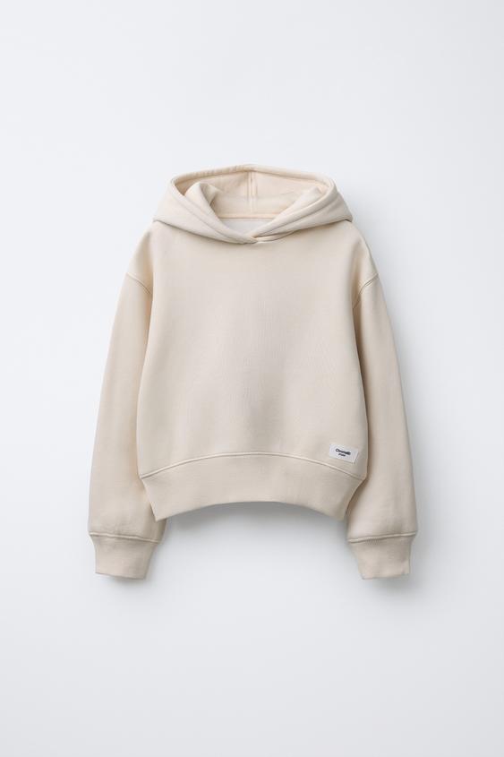 BASIC LABEL SWEATSHIRT - Ecru | ZARA Canada