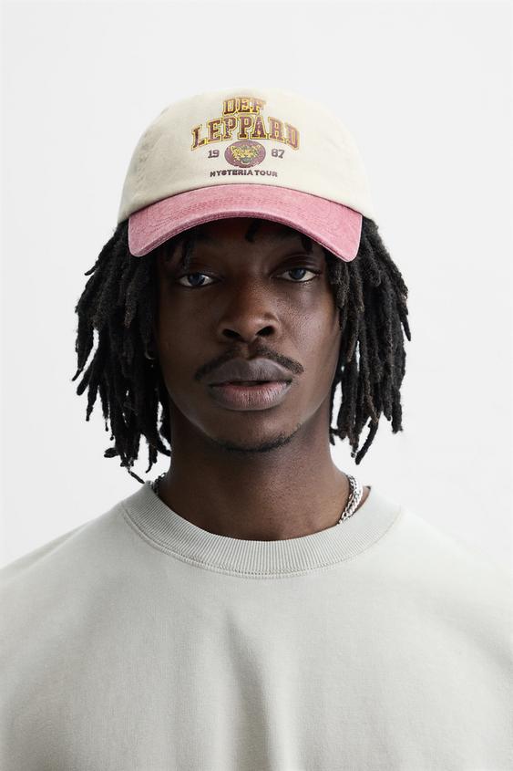 DEF LEPPARD © CAP - Ecru | ZARA United Kingdom