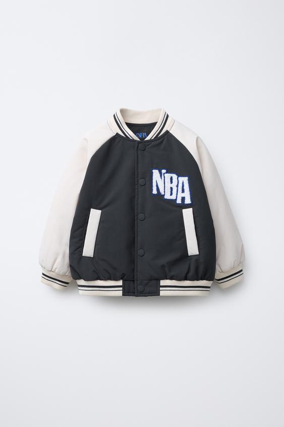 NBA TEAMS PATCH WATER-REPELLENT BOMBER JACKET - Anthracite grey | ZARA ...