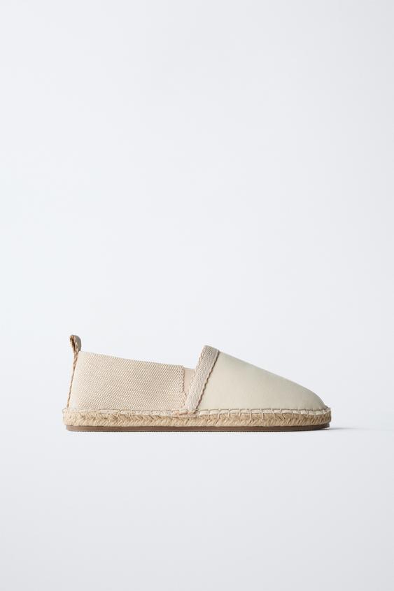 CHAUSSURES EN JUTE TISSÉ - Blanc écru | ZARA France