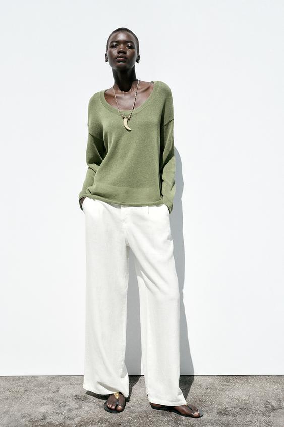 JERSEY RÚSTICO PUNTO - Verde | ZARA España
