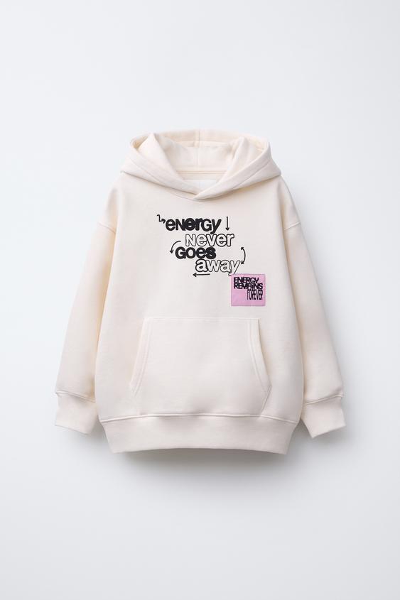 GRAFFITI HOODIE - Ecru | ZARA Australia