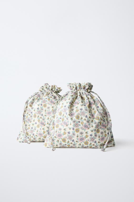 PACK OF FLORAL BAGS - Pink | ZARA United States