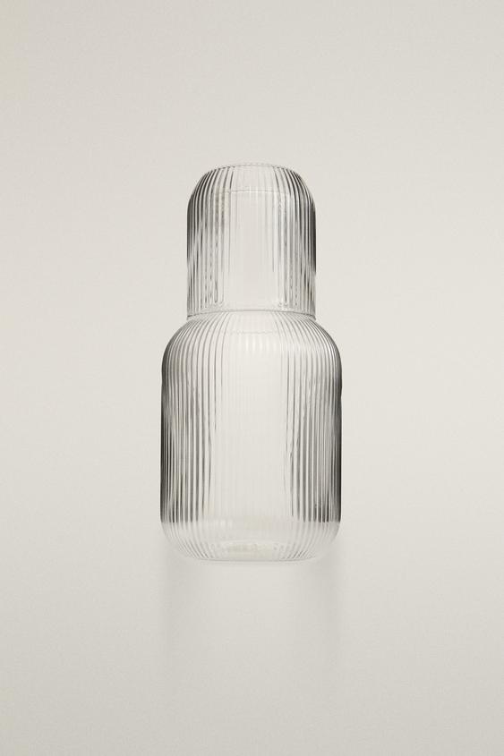 ENSEMBLE BOUTEILLE ET VERRE BOROSILICATE - Transparent | ZARA France