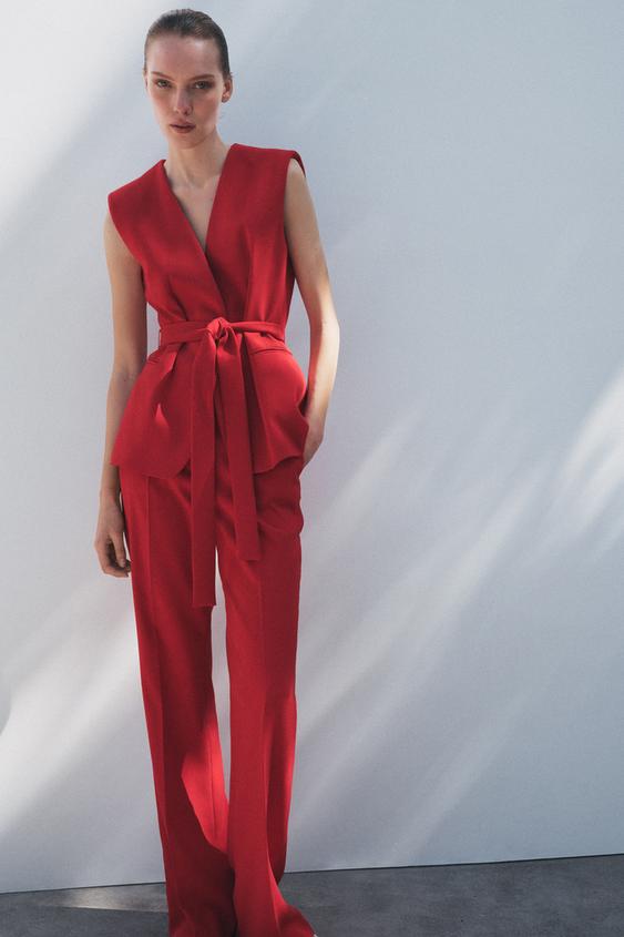 ШТАНИ FLARED — ZW COLLECTION - Червоний | ZARA Україна / Ukraine