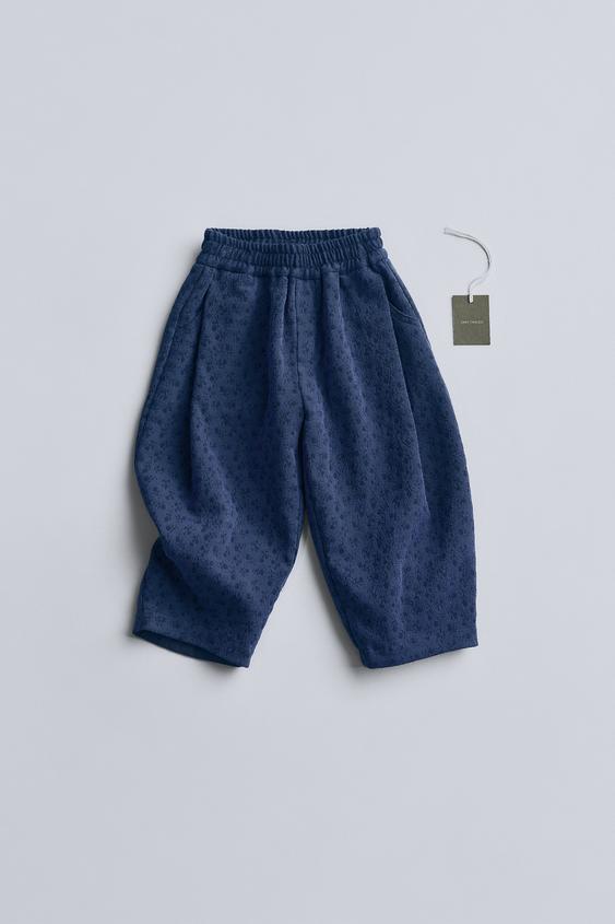 ZARA TIMELESZ – PRINTED TROUSERS - Blue / Navy | ZARA Turkey