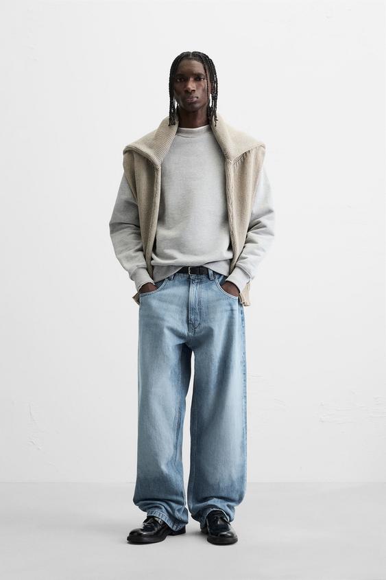 GRADIENT BAGGY FIT JEANS - Mid-blue | ZARA Hungary / Magyarország