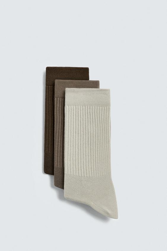 3-PACK OF RIBBED SOCKS - various | ZARA United States