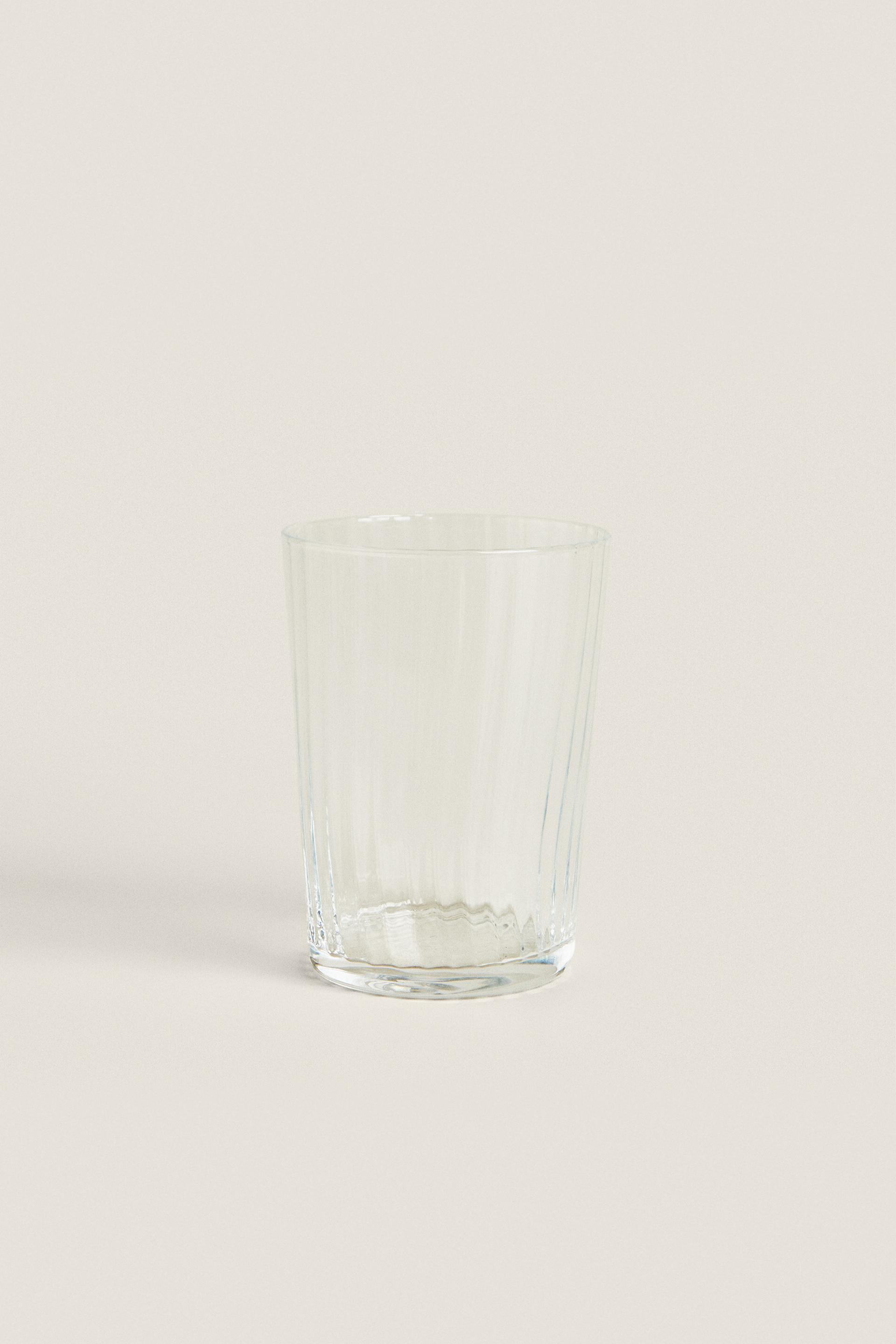 COPO DE REFRESCO VIDRO LINHAS | ZARA Portugal