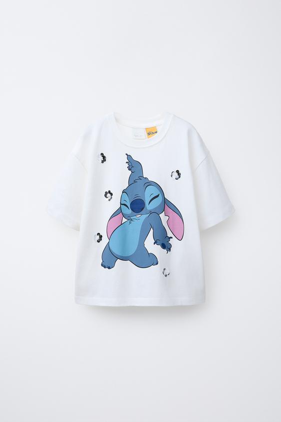 LILO STITCH © DISNEY SEQUIN T-SHIRT - White | ZARA Ireland