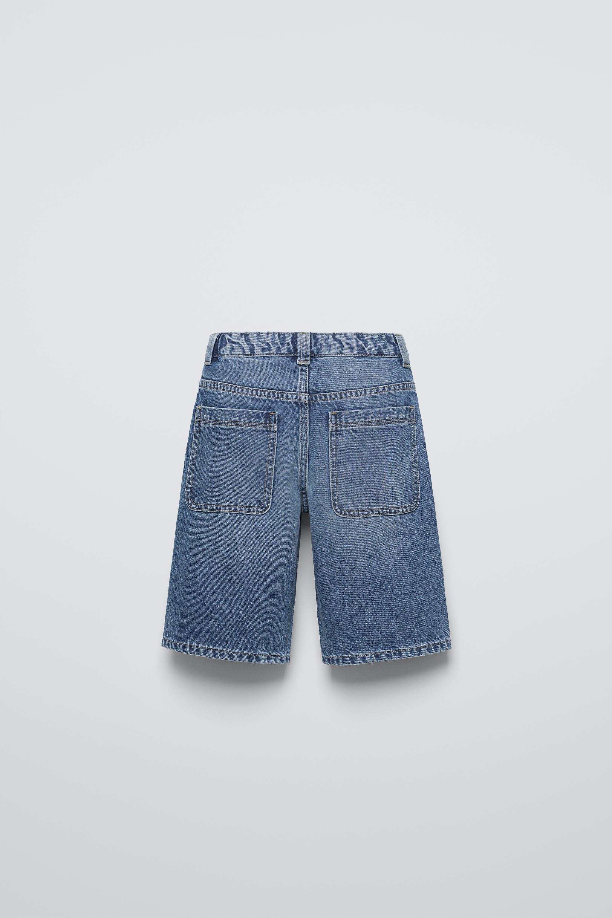 REGULAR DENIM SHORTS - Light blue | ZARA United States REGULAR DENIM SHORTS - Light blue | ZARA United States