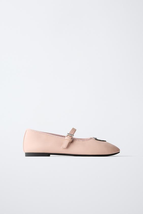 HEART BALLET FLATS - Pink | ZARA Canada