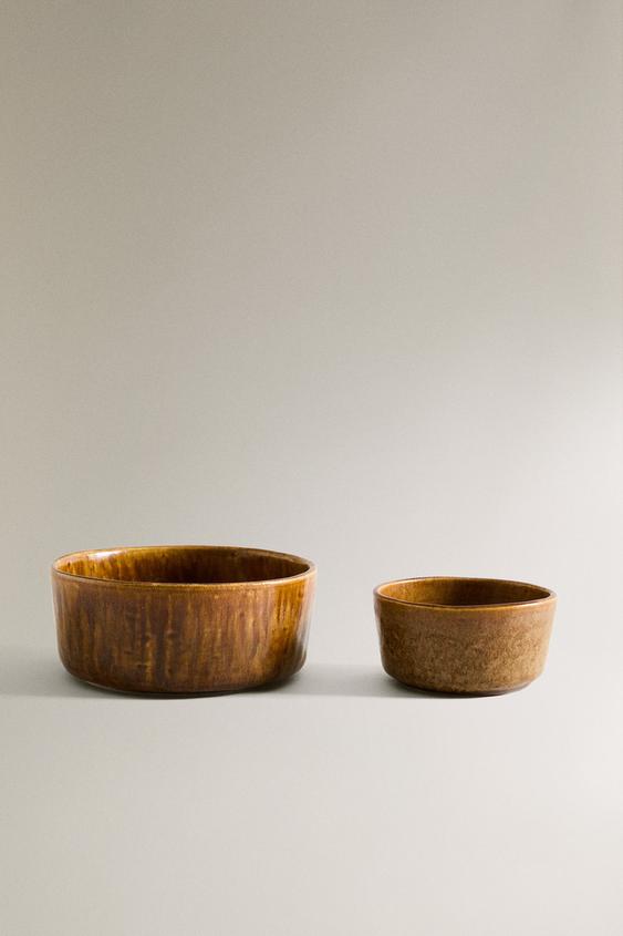 BROWN STONEWARE BOWL - Pumpkin | ZARA Canada