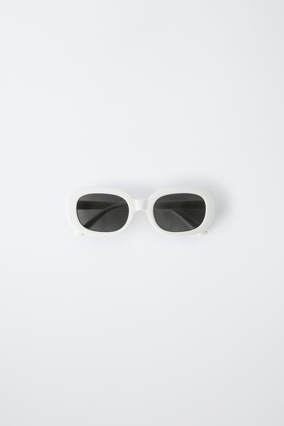 GAFAS DE SOL RECTANGULAR - Blanco | ZARA España