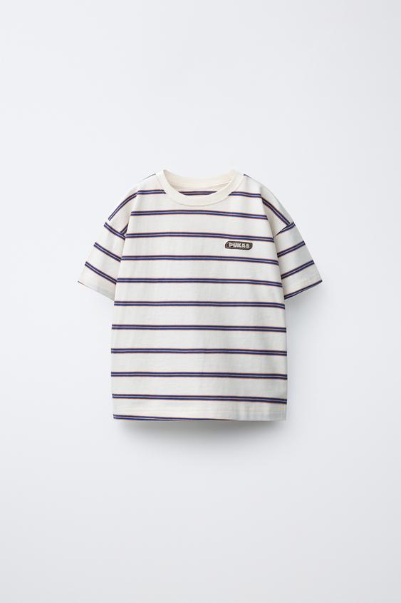 PLAYERA RAYAS LOGO PUKAS SURF - Blanco | ZARA Mexico