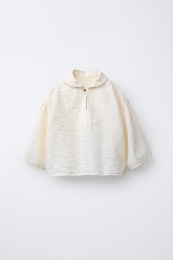 CAMICIA BAMBULA - Écru | ZARA Italia / Italy