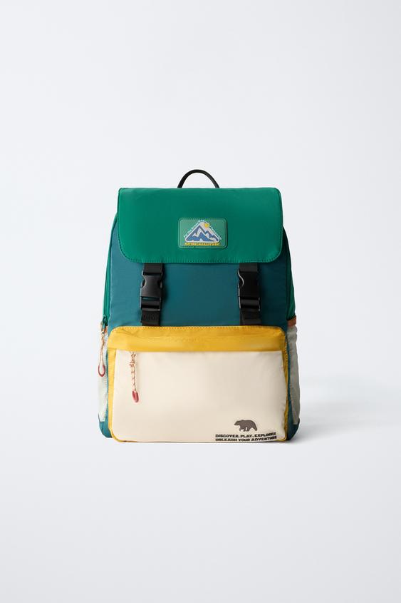 MULTI-COLOURED SCHOOL BACKPACK - Multicoloured | ZARA Saudi Arabia