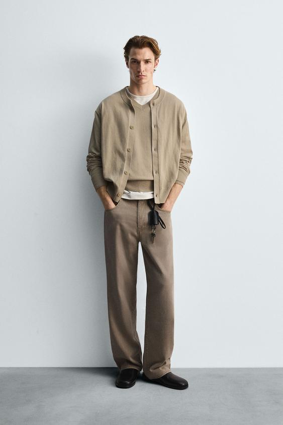 LIMITED EDITION BARREL FIT JEANS - Light brown | ZARA Saudi Arabia