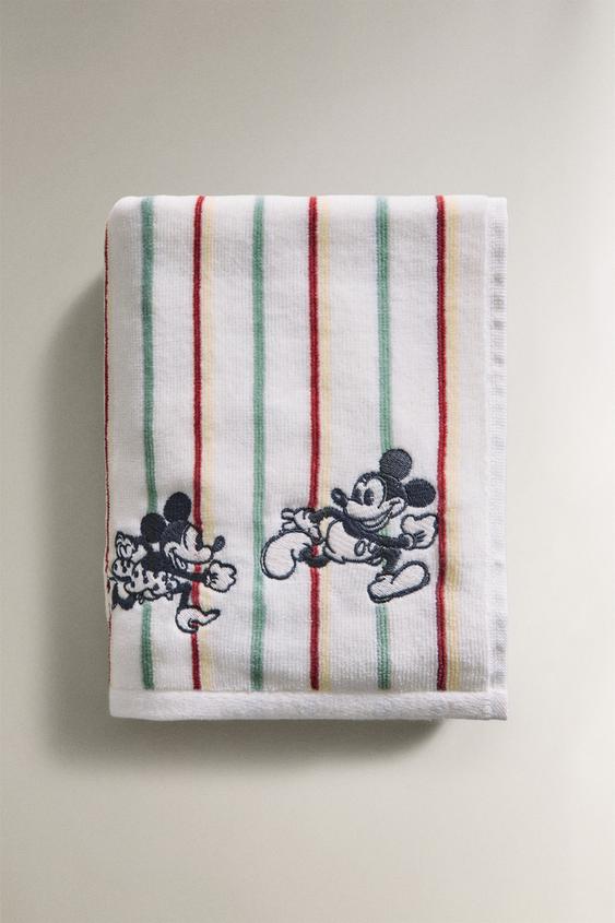 CHILDREN'S MICKEY & MINNIE ©DISNEY VELOUR TOWEL - Yellow | ZARA United ...