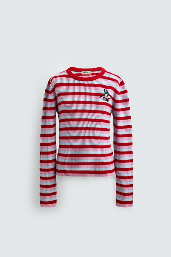 ÁO JERSEY KẺ SỌC ĐẮP VÁ HÌNH GOOFY HARRY LAMBERT FOR ZARA X DISNEY ...