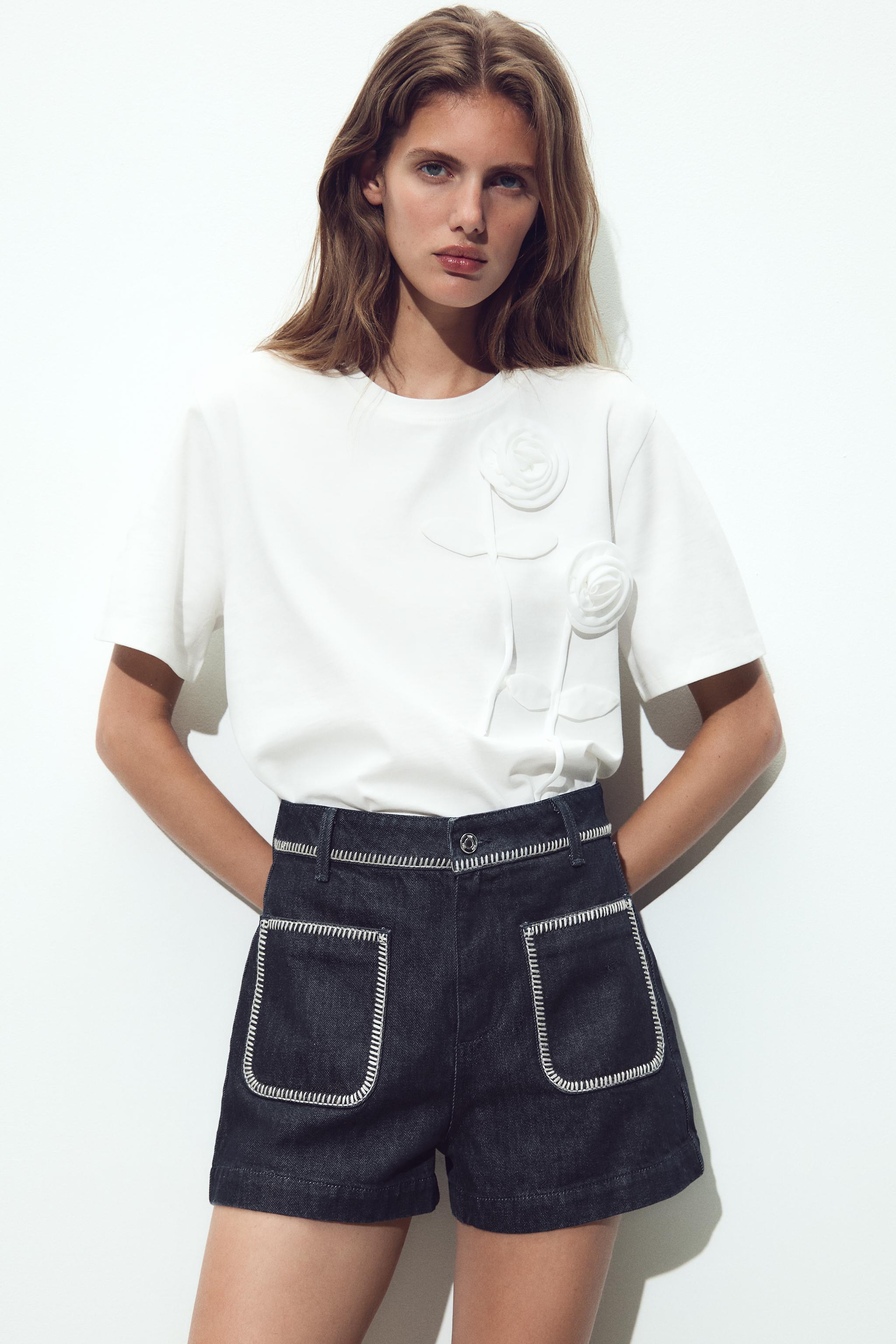 ホワイトTシャツ - レディース | ZARA 日本 ホワイトTシャツ - レディース | ZARA 日本