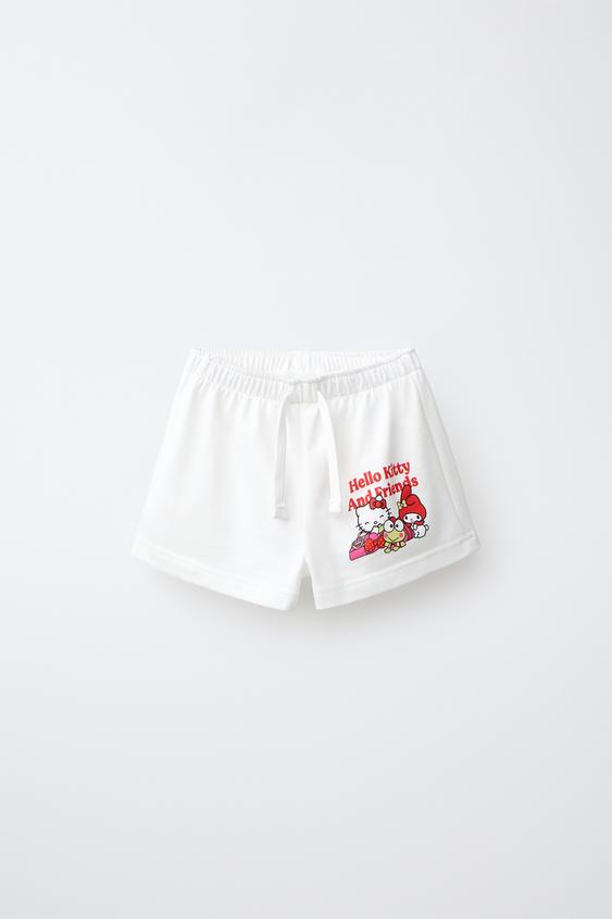 SHORT HELLO KITTY AND FRIENDS © SANRIO - Blanc | ZARA Canada