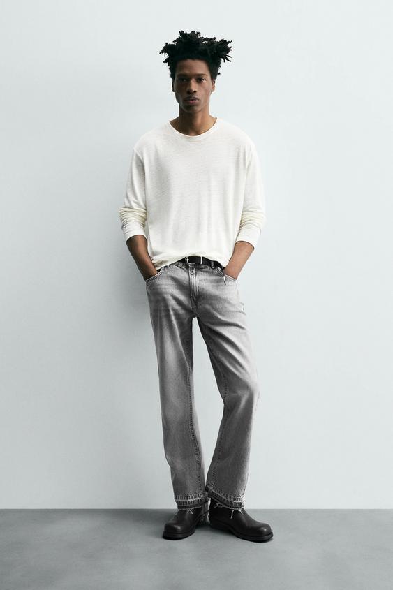 FLARE FIT JEANS - Grey | ZARA Australia