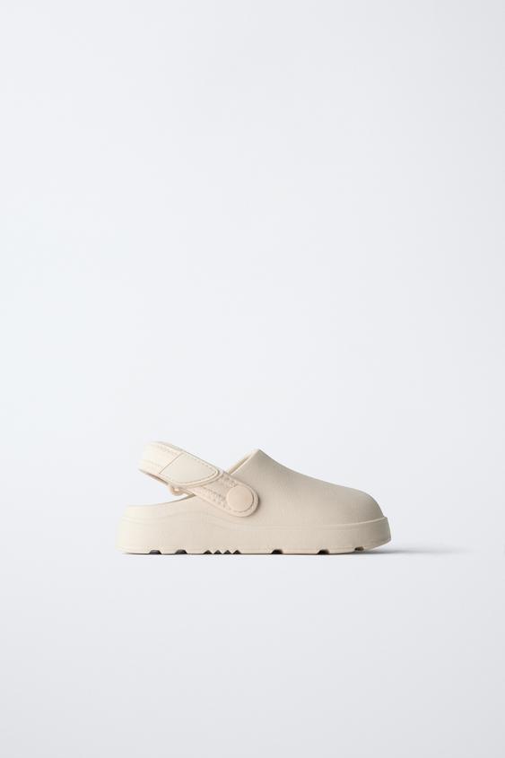 RUBBERISED CLOGS - Ecru White | ZARA Australia