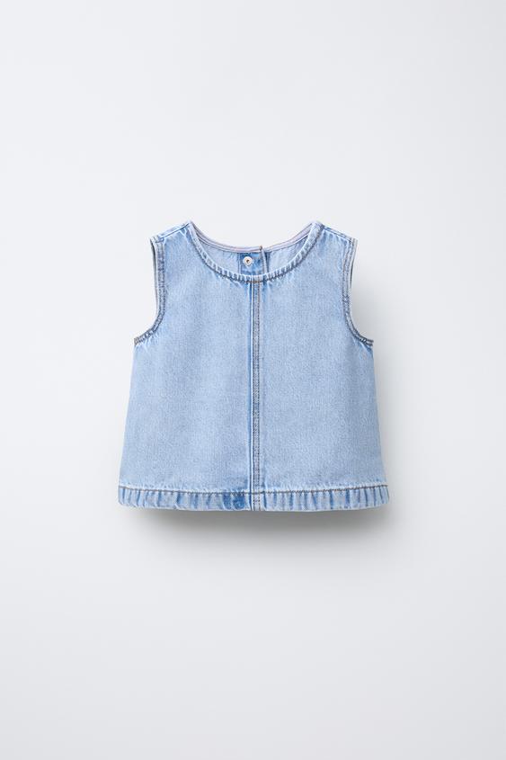 DENIM TOP - Light blue | ZARA Turkey