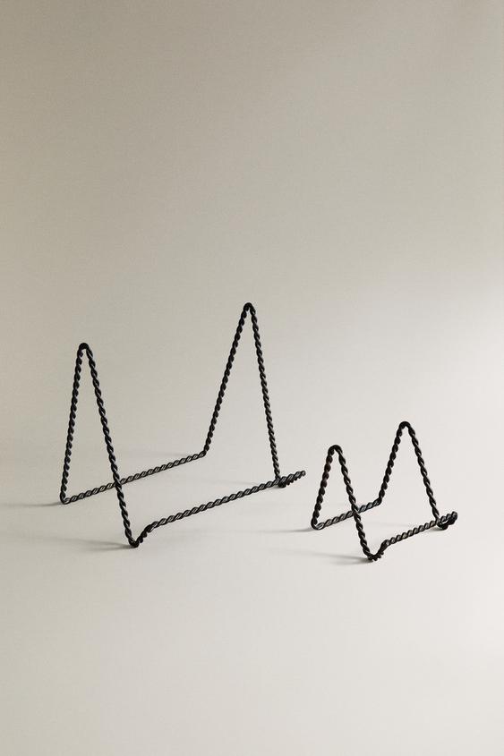 BRAIDED METAL DISPLAY STAND - Svart | ZARA Norge / Norway