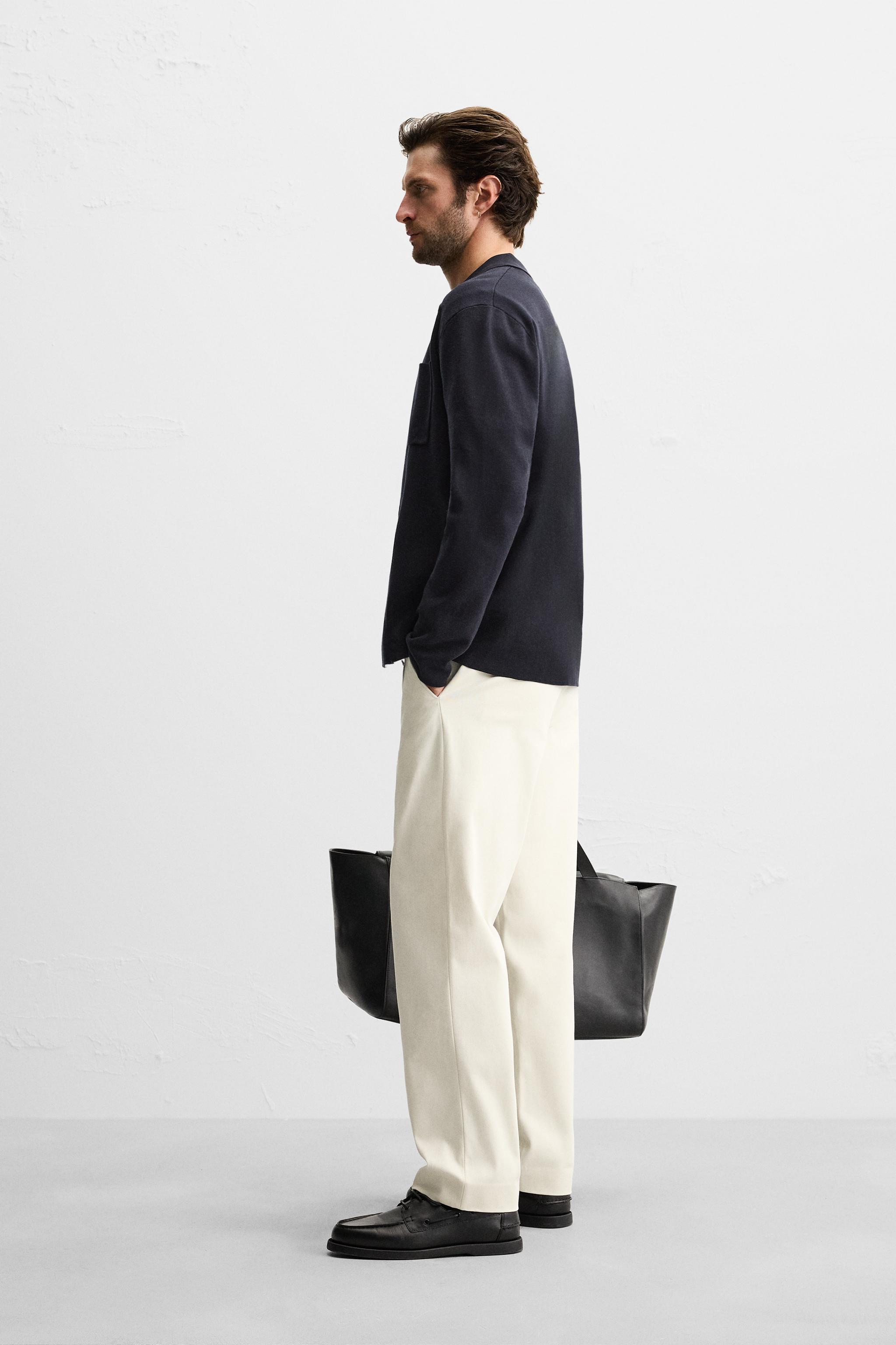 POCKETED COTTON CARDIGAN - Black | ZARA Canada POCKETED COTTON CARDIGAN - Black | ZARA Canada