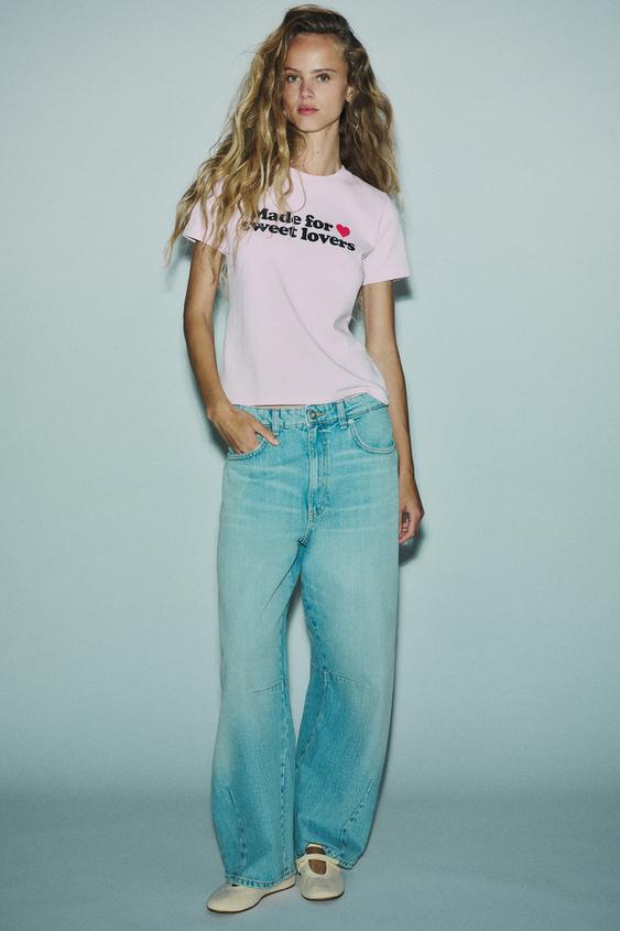 ΜΠΑΛΑΡΙΝΑ ΜΕ ΡΕΛΙ ΚΑΙ ΣΑΤΙΝΕ ΕΦΕ - Κίτρινο | ZARA Greece / Ελλαδα