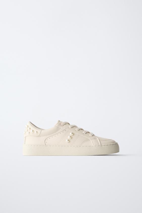 TENIS PERLITAS - Blanco Crudo | ZARA Mexico