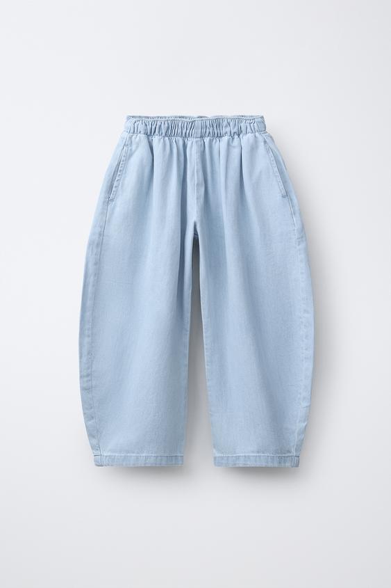 JEANS BALÃO FLUIDO - Azul-claro | ZARA Brasil