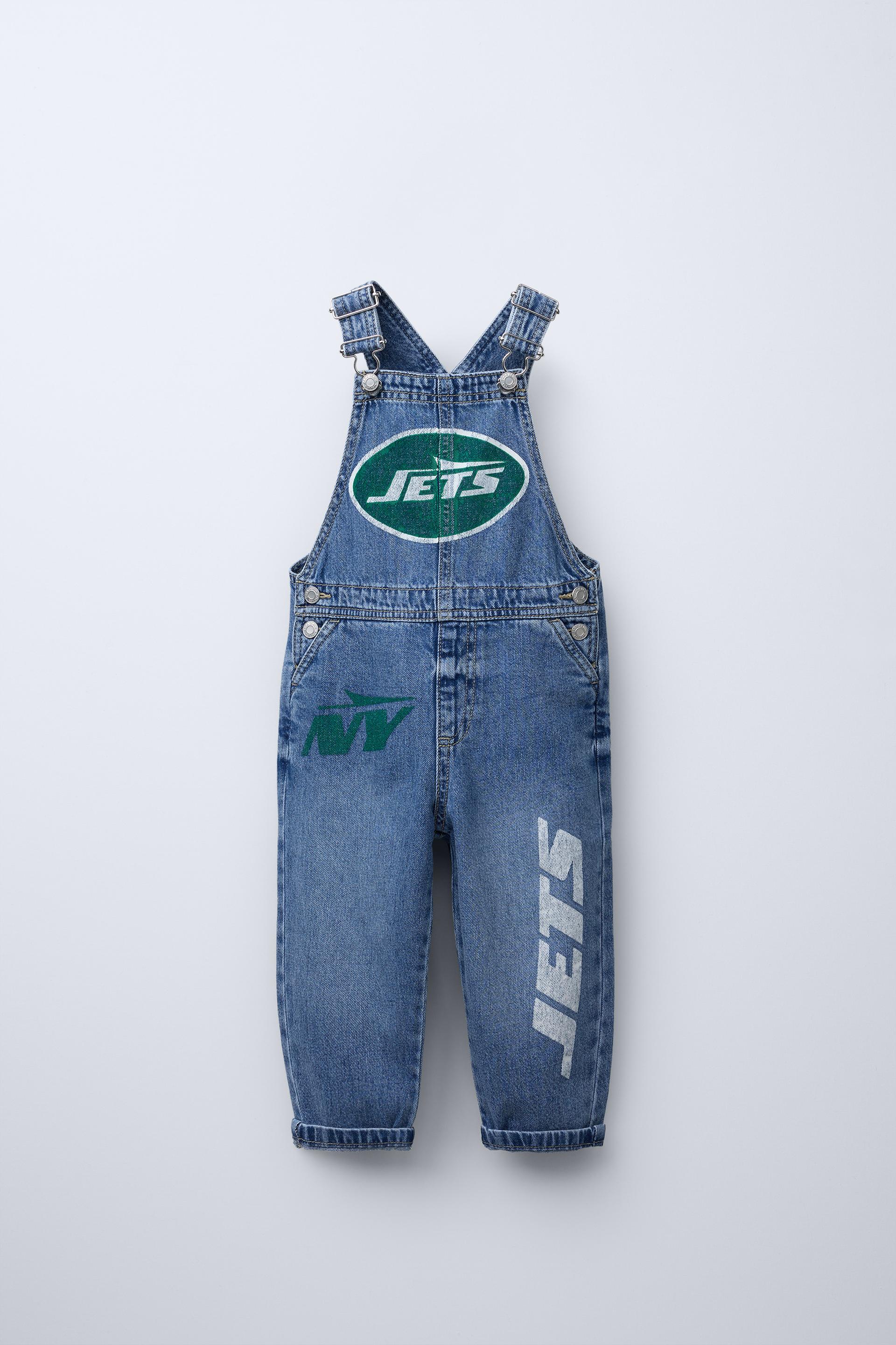 NEW YORK JETS © NFL DENIM DUNGAREES - Mid-blue | ZARA United Kingdom