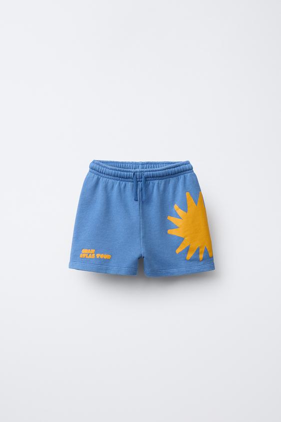 BERMUDA ESTAMPADO SOL - Azul | ZARA Mexico
