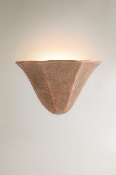 LAMPE | APPLIQUE MURALE GRÈS - Terracota | ZARA France