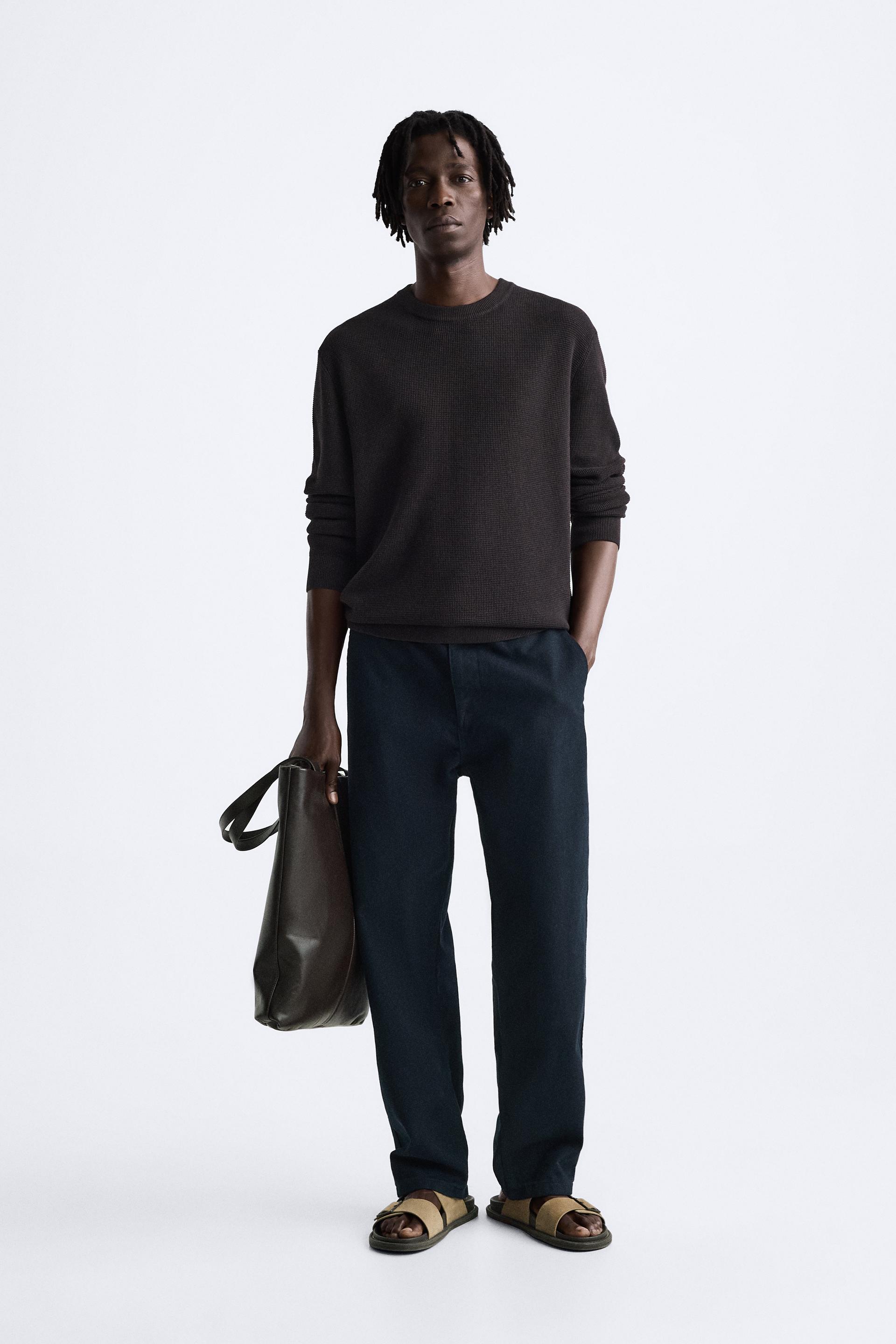 ΠΟΥΛΟΒΕΡ Basic ΜΕ ΣΧΕΔΙΟ ΠΛΕΞΗΣ Μελιτζανί Zara Greece Ελλαδα