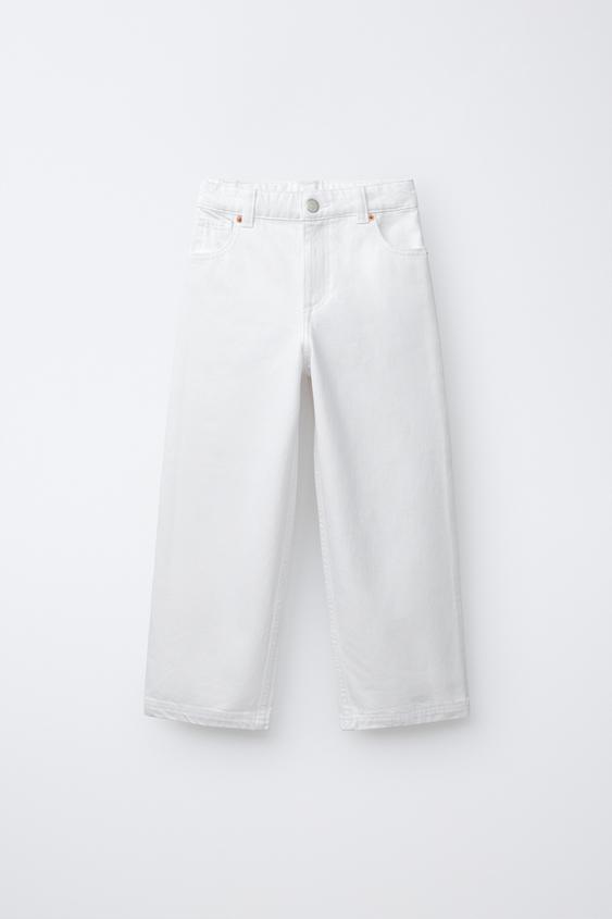 JEANS RELAXED BAGGY - Weiß | ZARA Schweiz / Switzerland