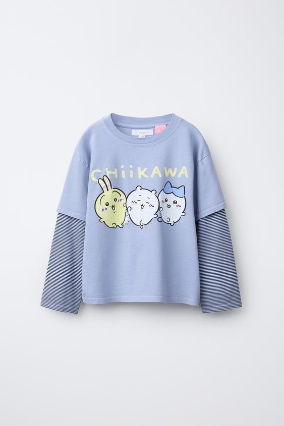 ÇİFT KOLLU CHIIKAWA T-SHIRT - Açık mavi | ZARA Türkiye / Turkey
