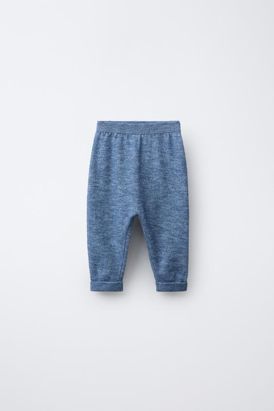WOOL AND CASHMERE SAROUEL TROUSERS - Blue marl | ZARA Ireland