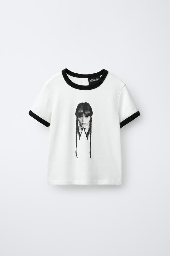 WEDNESDAY © RIBBED T-SHIRT - White | ZARA United Kingdom