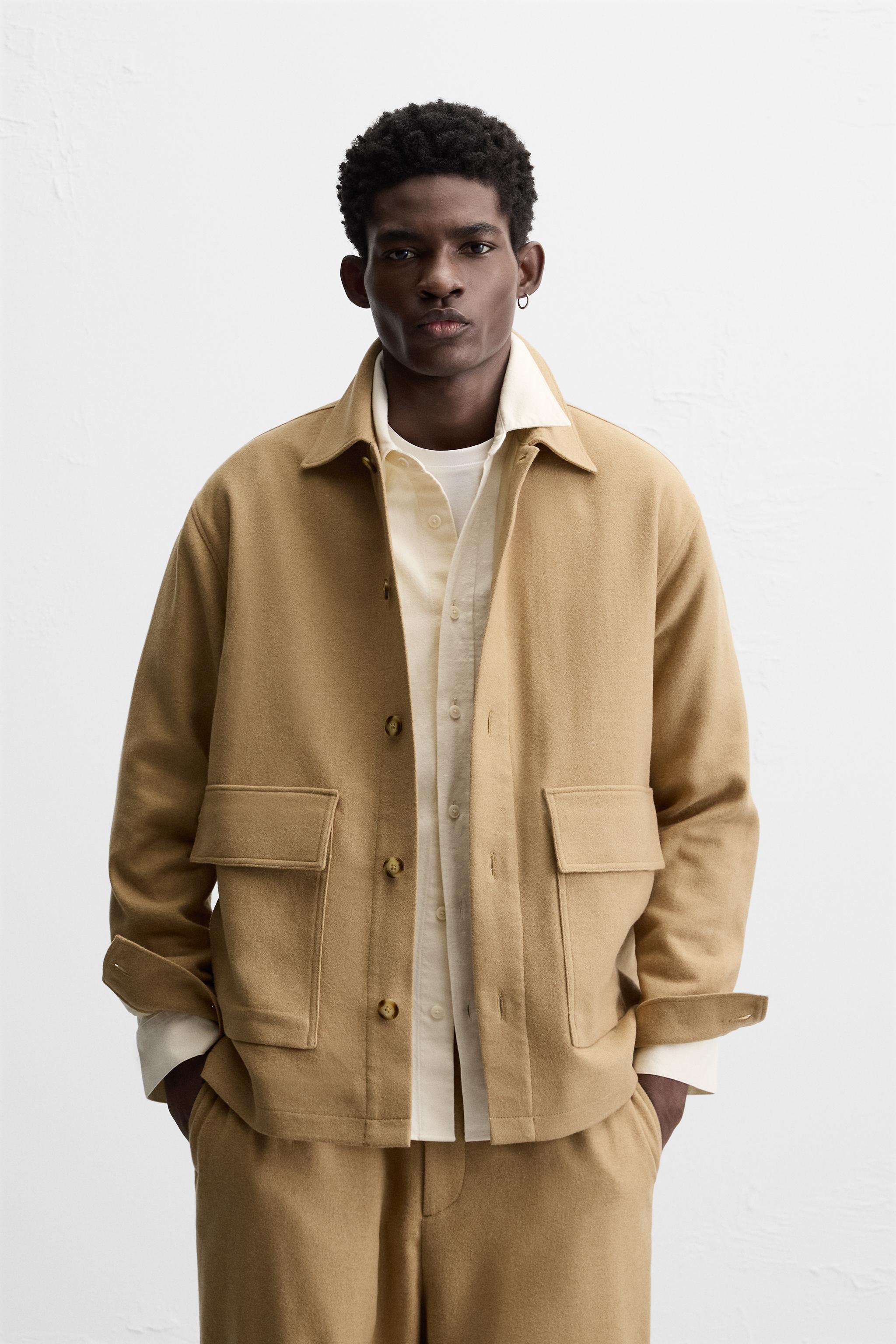 OVERSIZED FIT JACKET - taupe brown | ZARA United States OVERSIZED FIT JACKET - taupe brown | ZARA United States