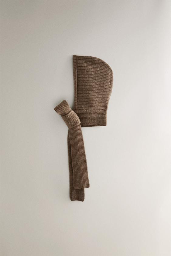 BALACLAVA | CASHMERE HAT - Brown / Taupe | ZARA Canada