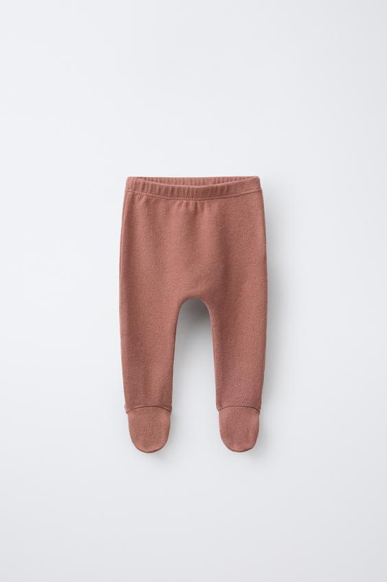 SOFT TOUCH FOOTED LEGGINGS - Brick | ZARA Mexico