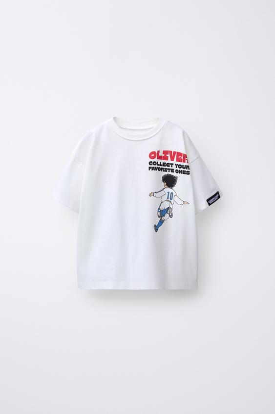 OLIVER AND BENJI © CAMPEONES T-SHIRT - White | ZARA Singapore