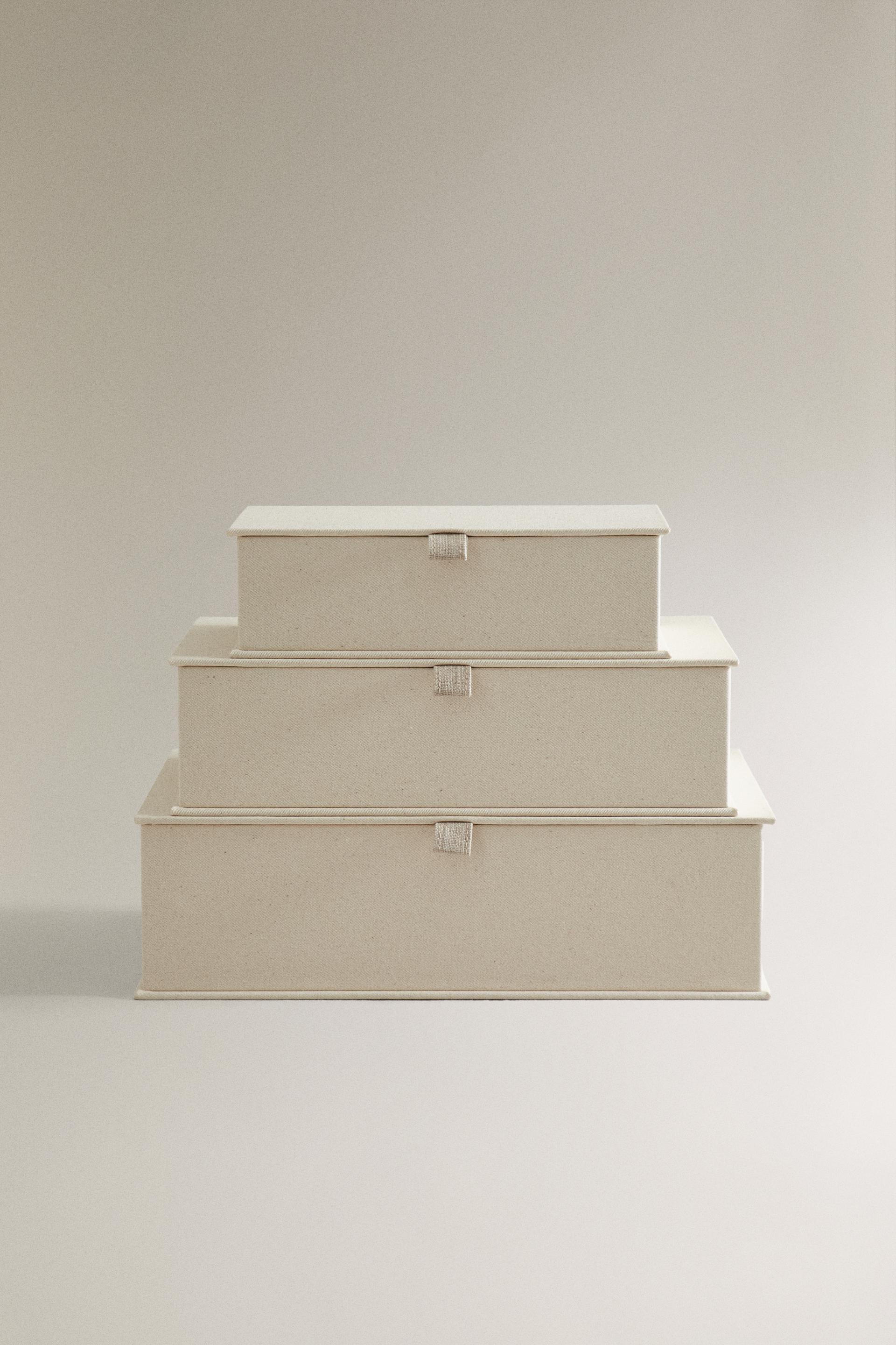ORGANIZER BOX WITH LID - Light beige | ZARA United States